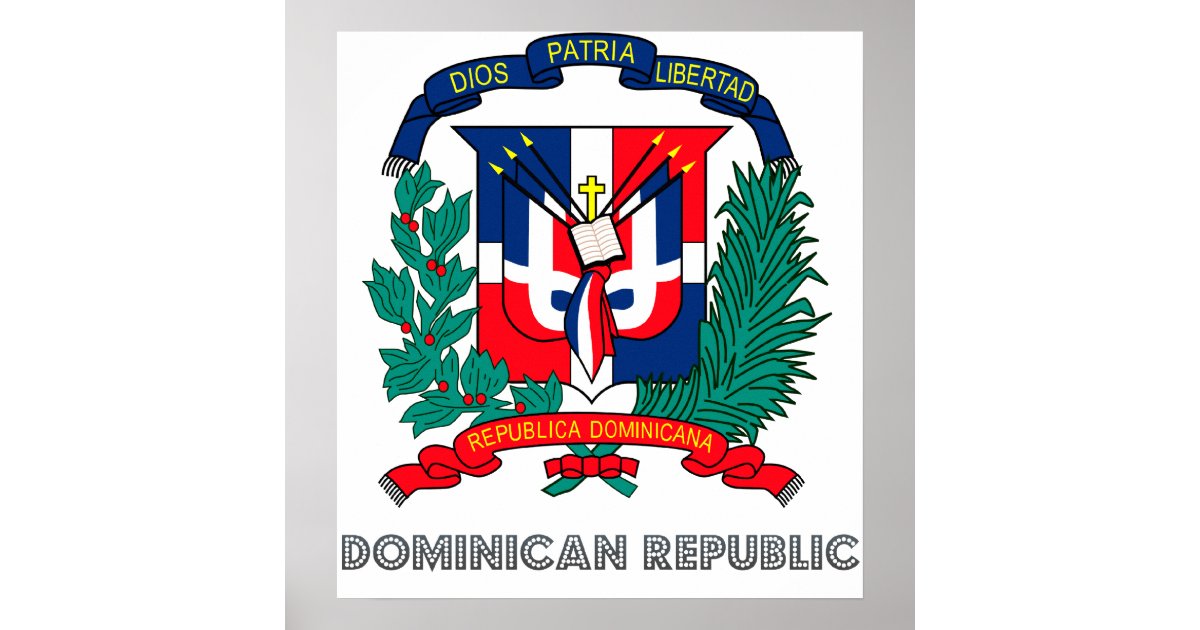 Dominican Republic Coat of Arms Poster | Zazzle