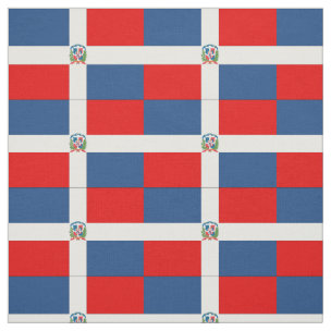 Dominican Republic Flag Fabric | Zazzle