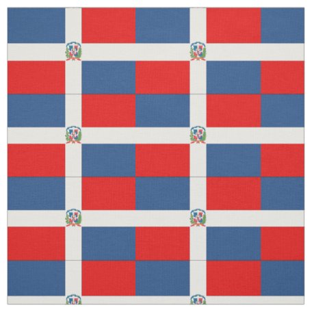 Dominican Republic Flag Fabric | Zazzle