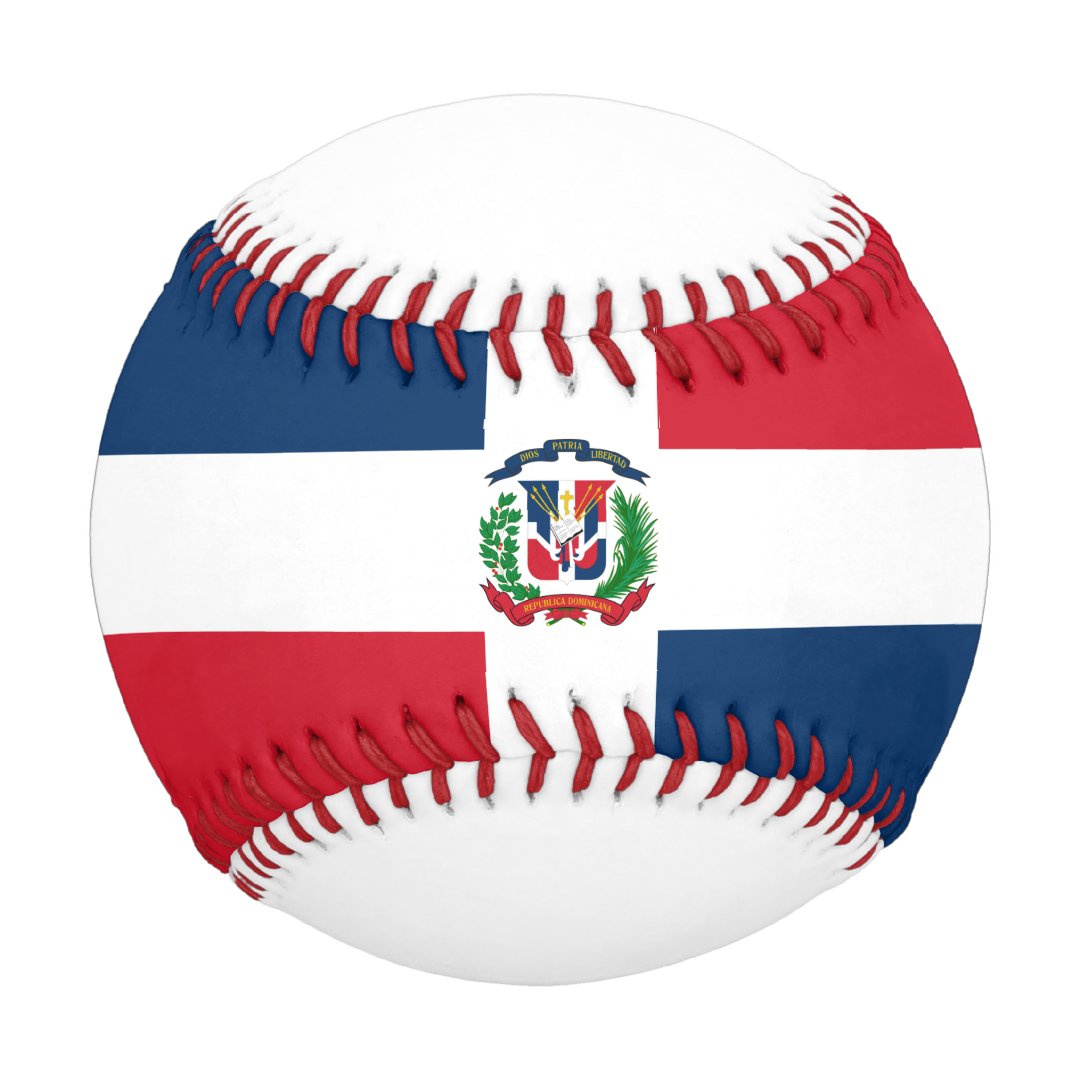 Dominican Republic flag Baseball | Zazzle