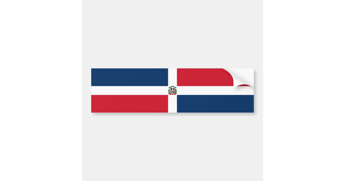 Dominican Republic Flag Bumper Sticker | Zazzle