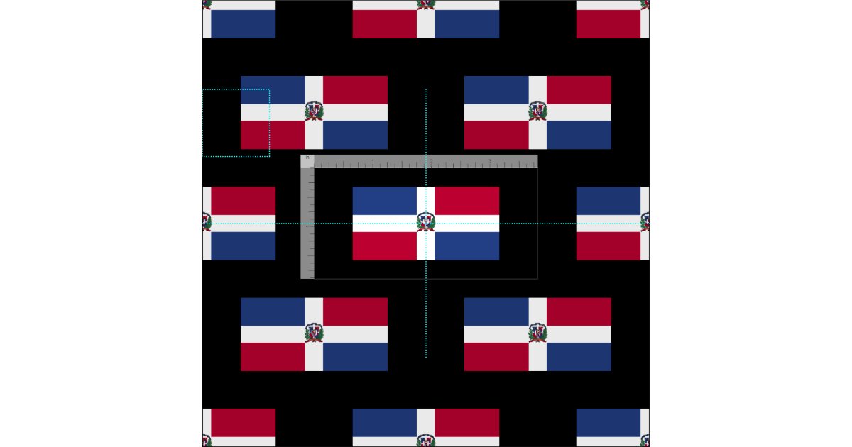 Dominican Republic Flag Fabric | Zazzle