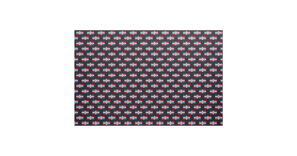Dominican Republic Flag Fabric | Zazzle