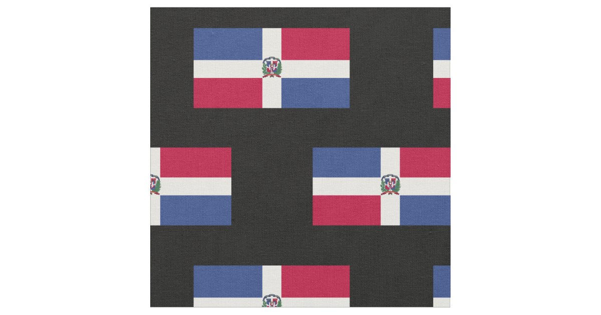 Dominican Republic Flag Fabric | Zazzle