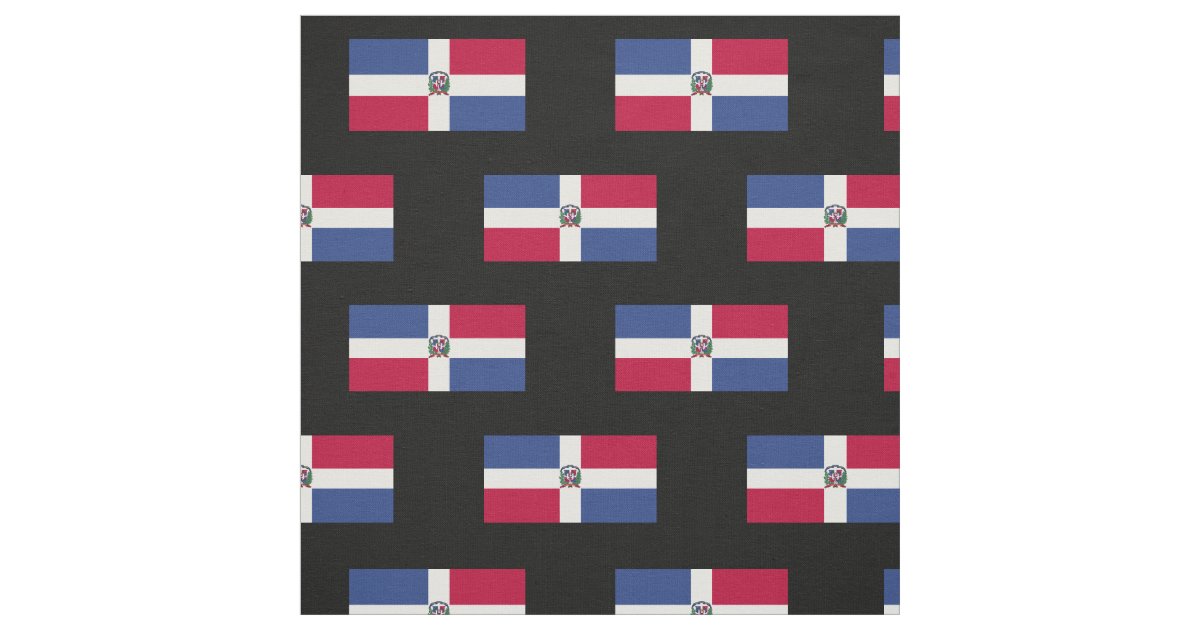 Dominican Republic Flag Fabric | Zazzle