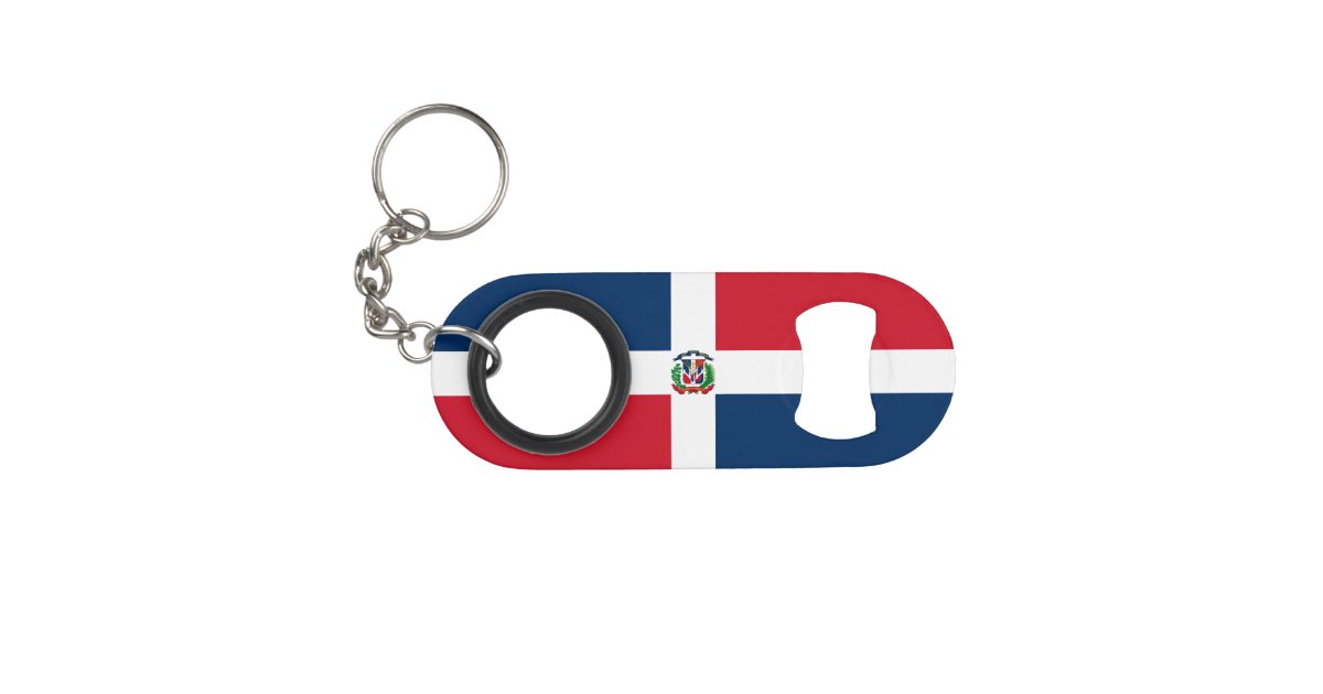Dominican Republic Flag Keychain Bottle Opener | Zazzle