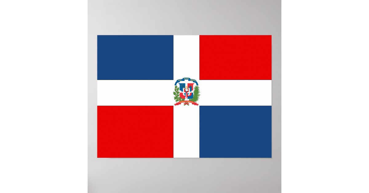 Dominican Republic Flag Poster | Zazzle