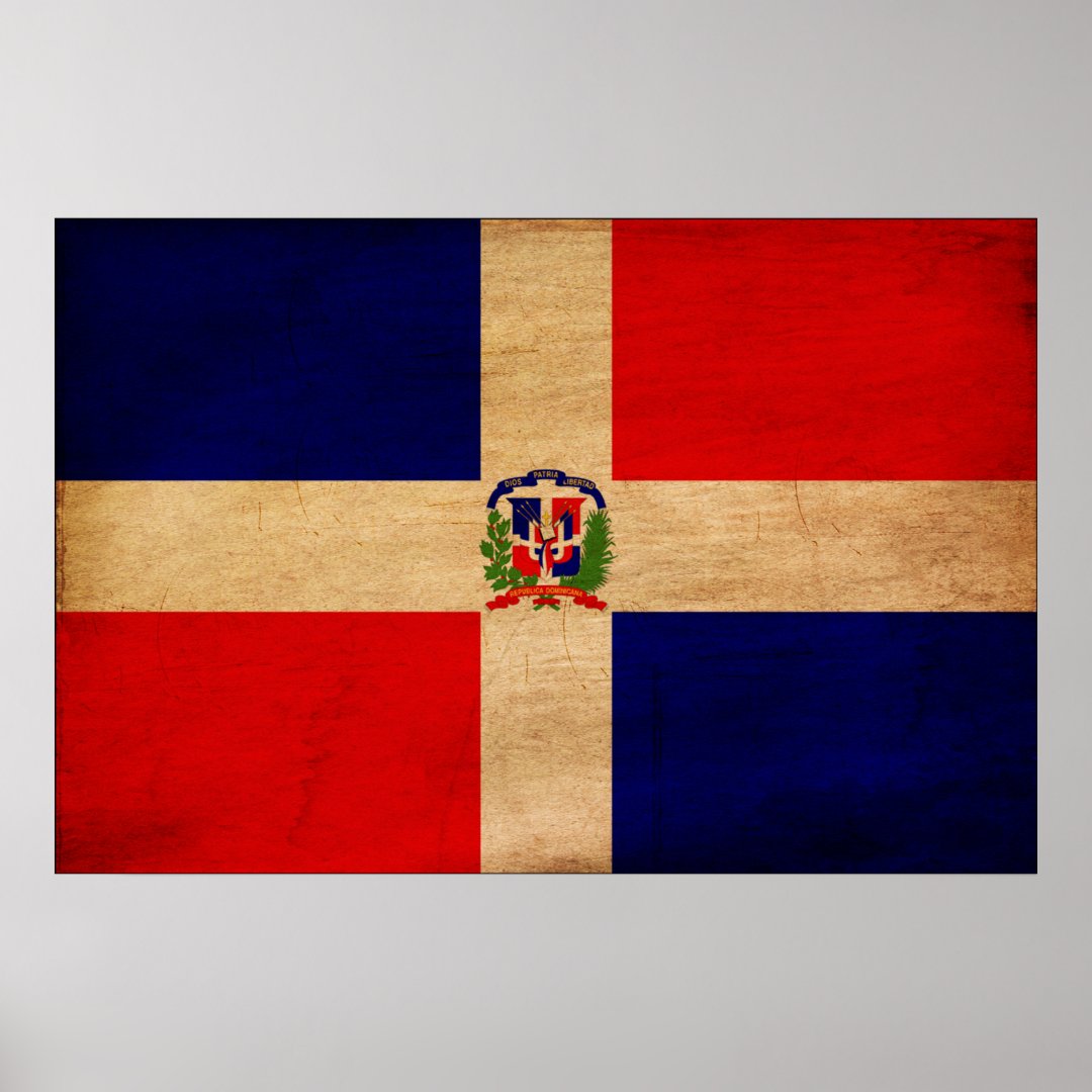 Dominican Republic Flag Poster | Zazzle