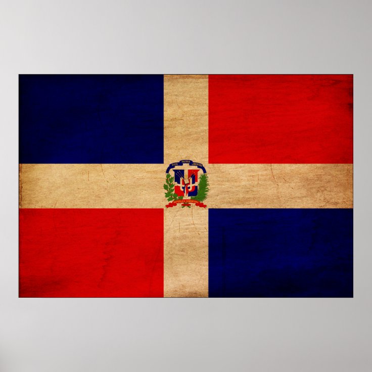 Dominican Republic Flag Poster | Zazzle