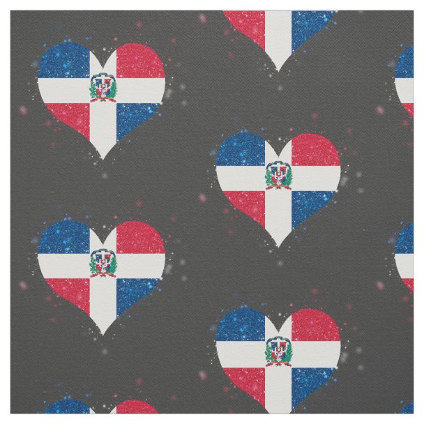 Dominican Republic Flag Fabric | Zazzle