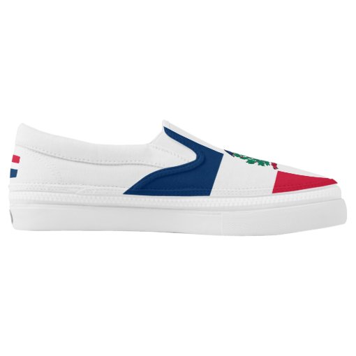 Dominican Republic Flag Slip-On Sneakers | Zazzle