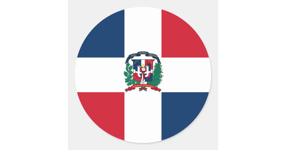 Dominican Republic Flag Sticker | Zazzle