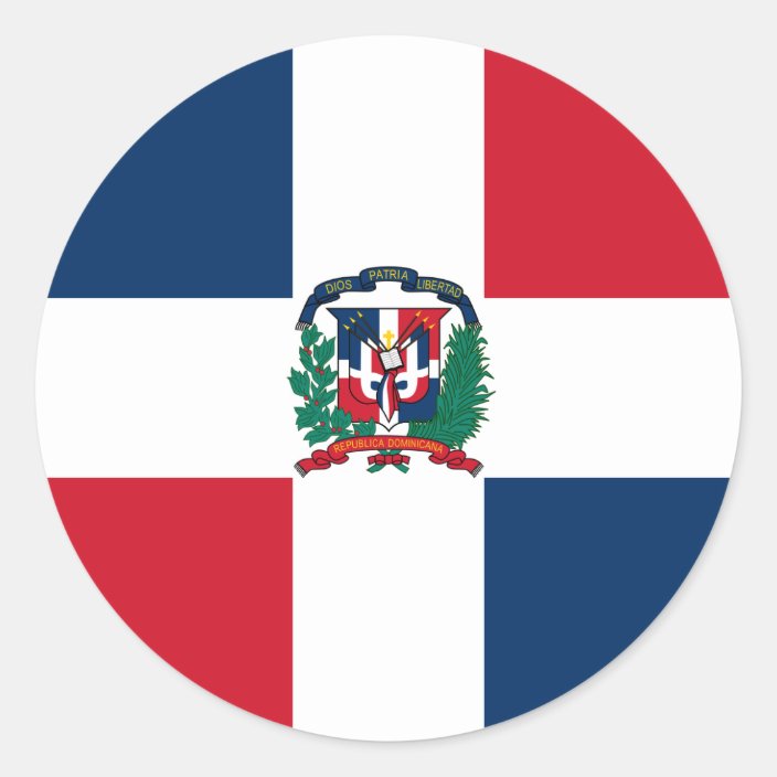 Dominican Republic Flag Sticker | Zazzle.com