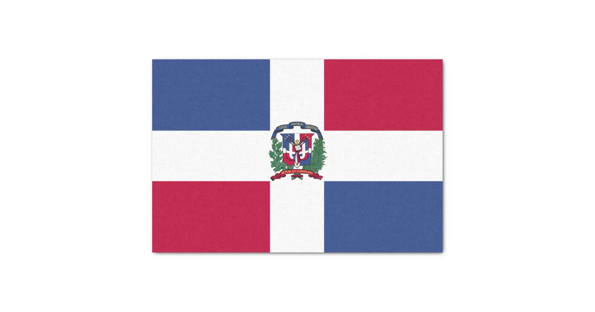 Dominican Republic Flag Tissue Paper | Zazzle