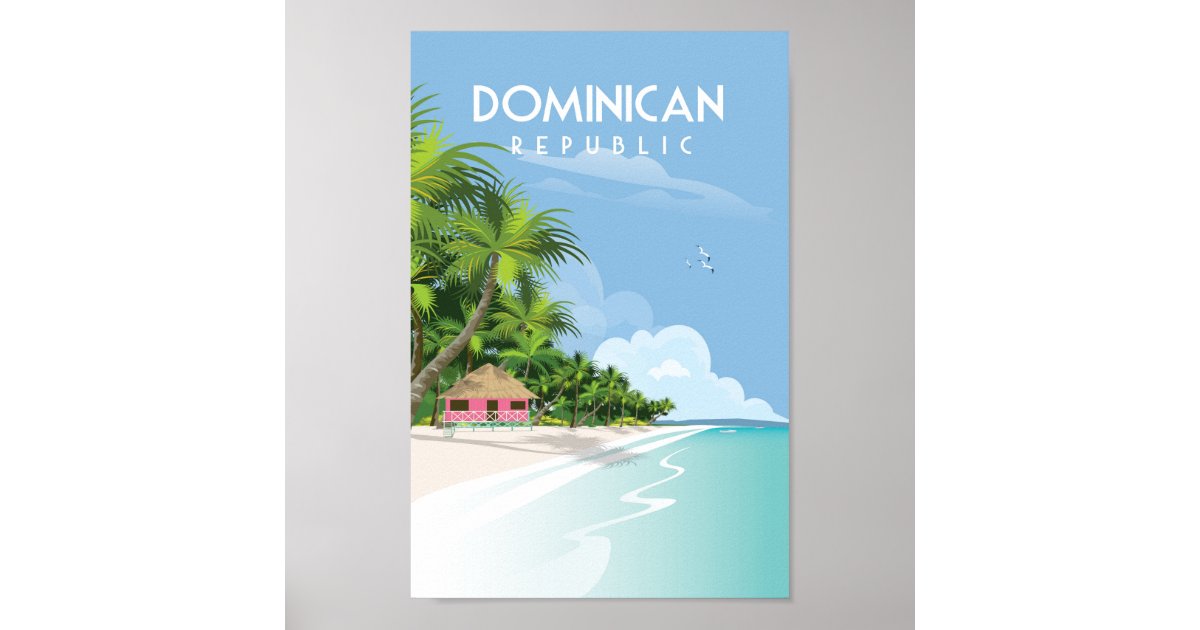 Dominican Republic travel poster | Zazzle