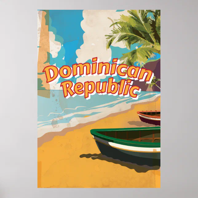 Dominican Republic Vintage vacation Poster | Zazzle