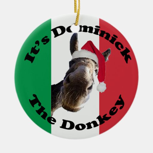 dominick the donkey ceramic ornament | Zazzle