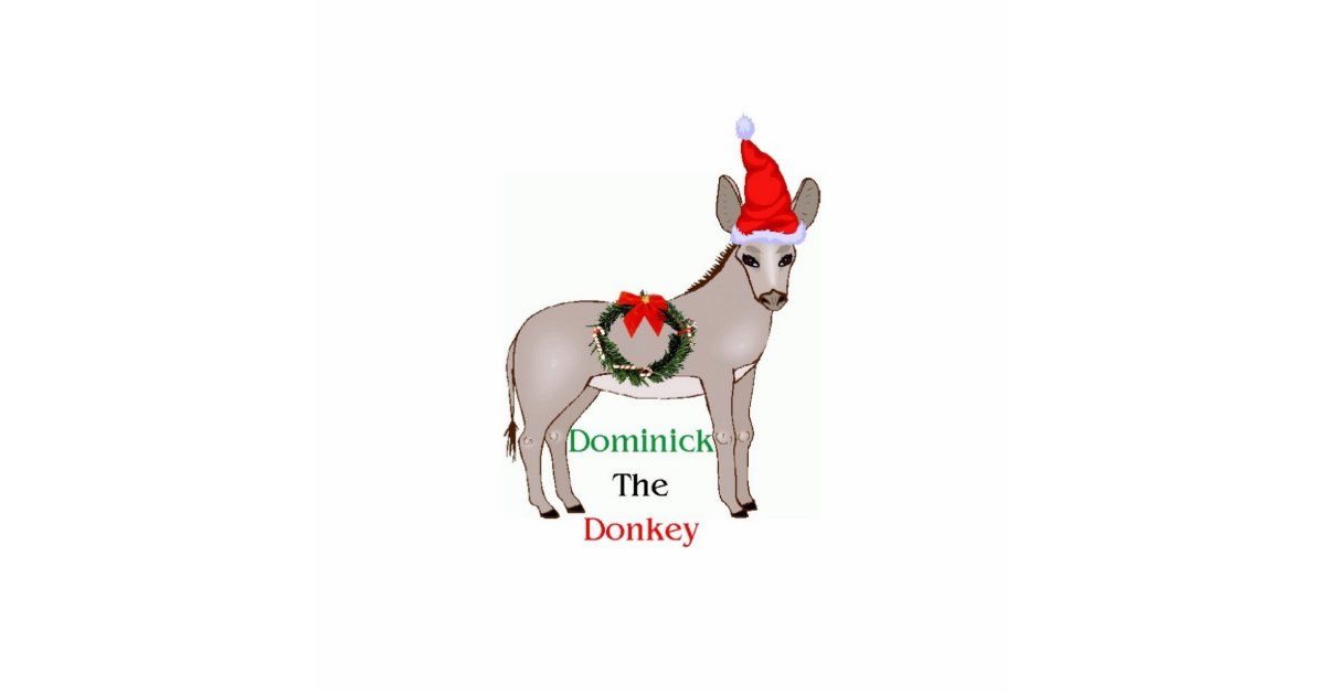 Dominick the Donkey Holiday Ornament | Zazzle