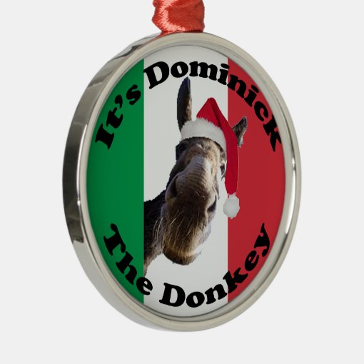 dominick the donkey metal ornament | Zazzle
