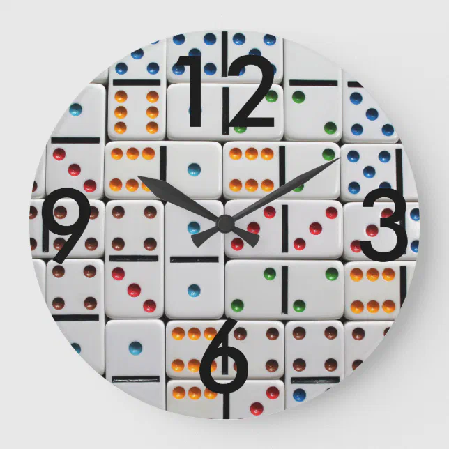 Dominoes clock | Zazzle