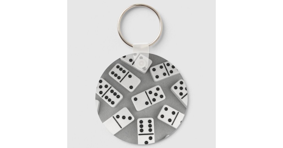 Dominoes Keychain 002 | Zazzle