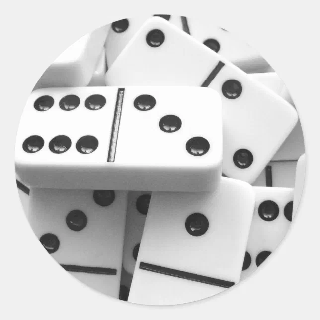 Dominoes Stickers 006 | Zazzle