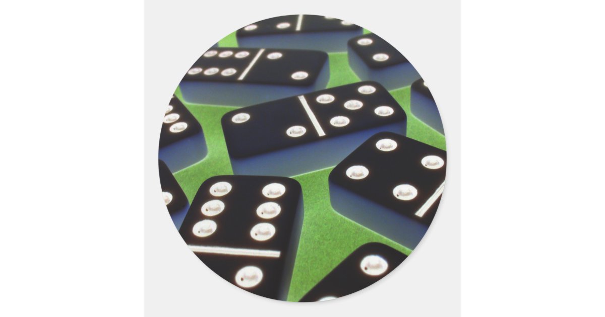 Dominoes Stickers 007 | Zazzle