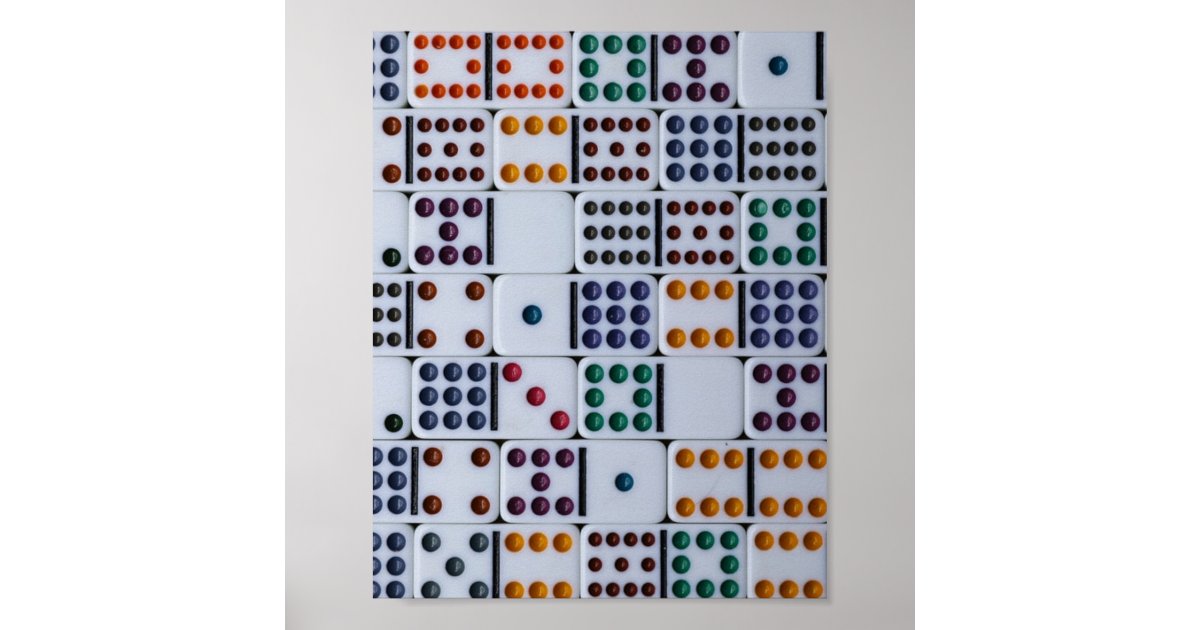 Dominos Numbers Game Poster | Zazzle