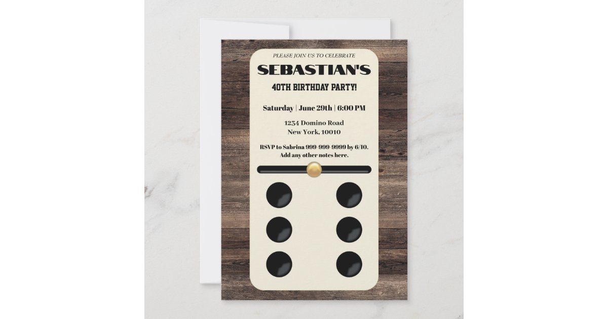 Domino's Theme Invitation | Zazzle