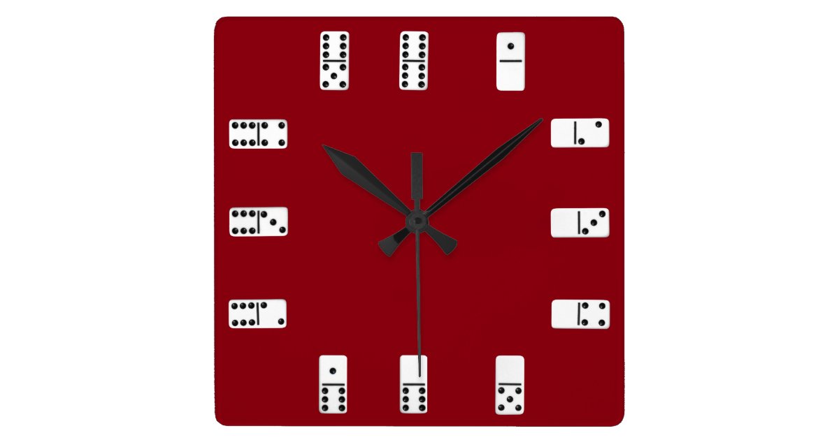 Dominos Wall Clock | Zazzle