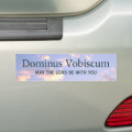 Dominus Vobiscum Trad Catholic Latin Mass Blue Sky Bumper Sticker | Zazzle