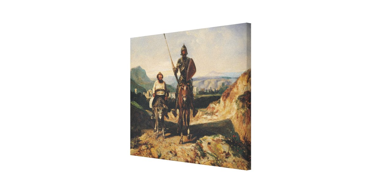 Don Quixote and Sancho Canvas Print | Zazzle