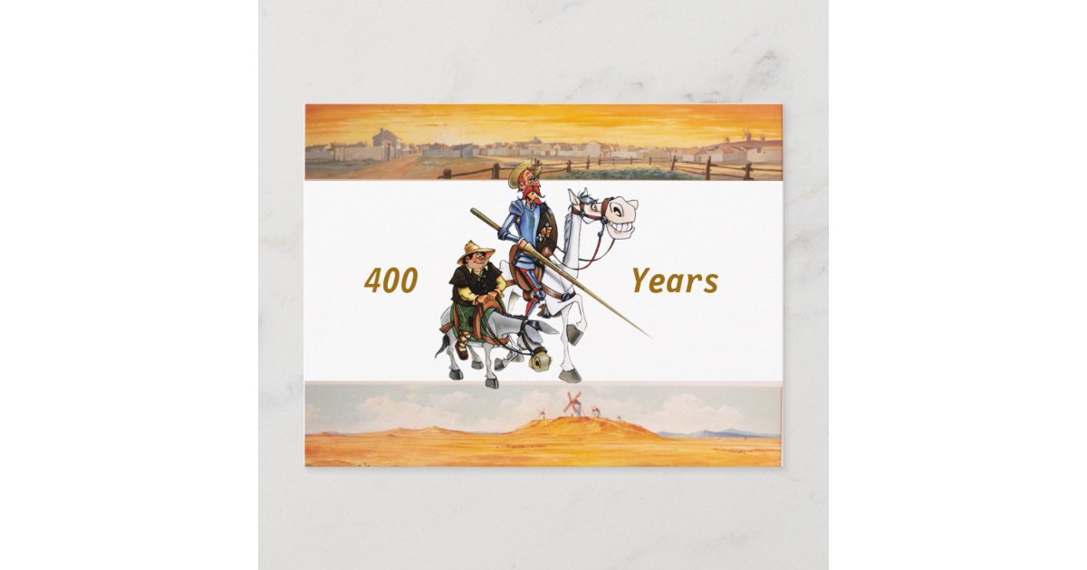 DON QUIXOTE- Cartoon animation Background (1979) Postcard | Zazzle