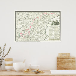 Don Quixote Route Map-Mapa de la Ruta del Quijote Poster | Zazzle