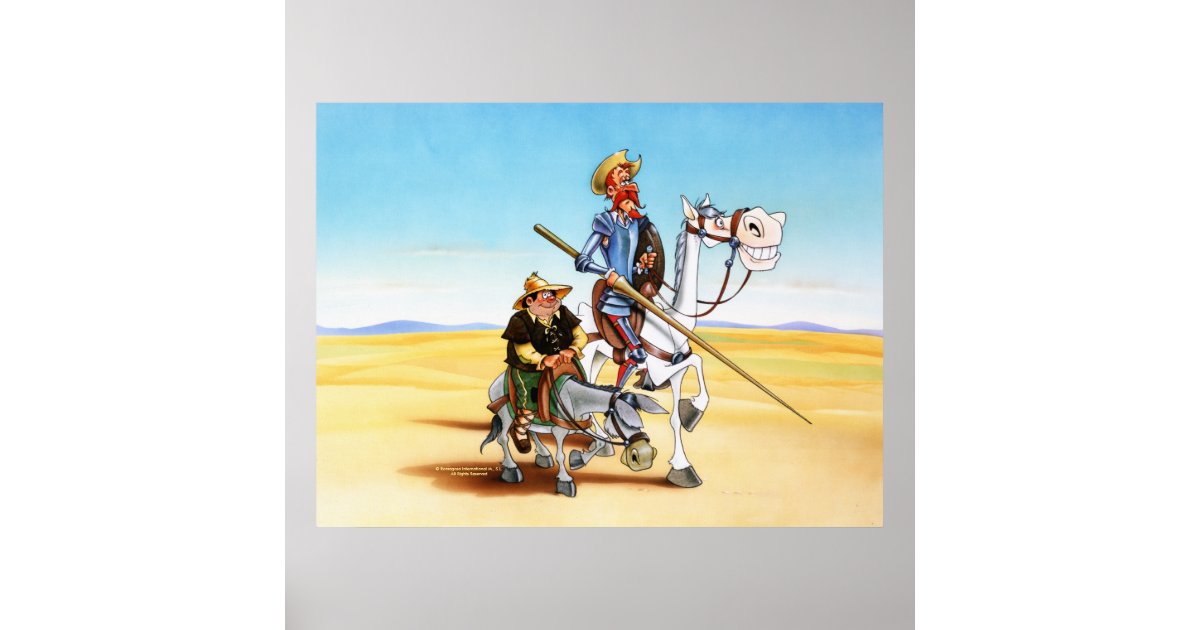 DON QUIXOTE & SANCHO - CANVAS PRINT | Zazzle.com