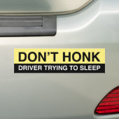 Don’t Honk Bumper Sticker | Zazzle