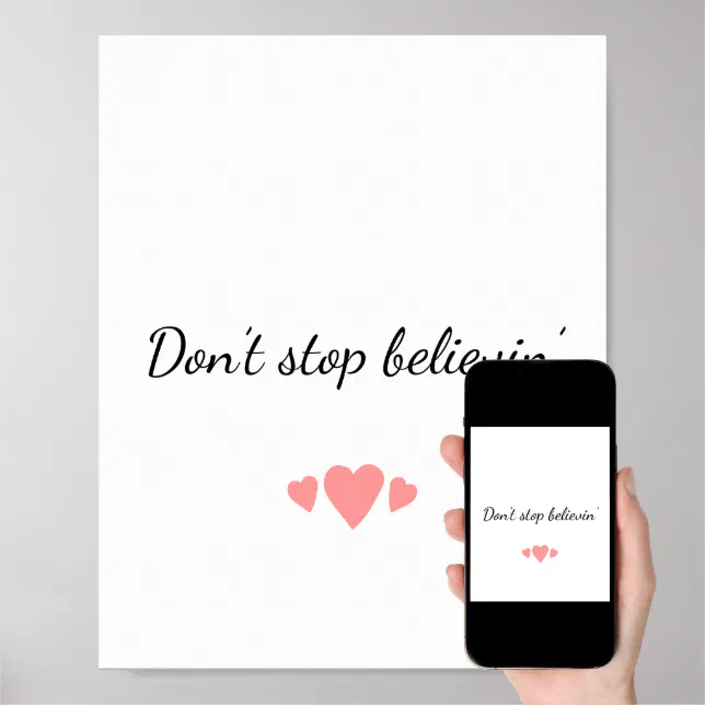 Don’t Stop Believin’ Journey Poster | Zazzle