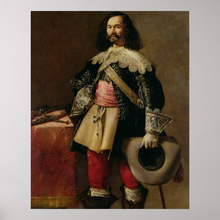 Don Tiburcio de Redin y Cruzat (oil on canvas) Poster | Zazzle