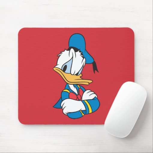 Donald Duck | Arms Crossed Mouse Pad | Zazzle