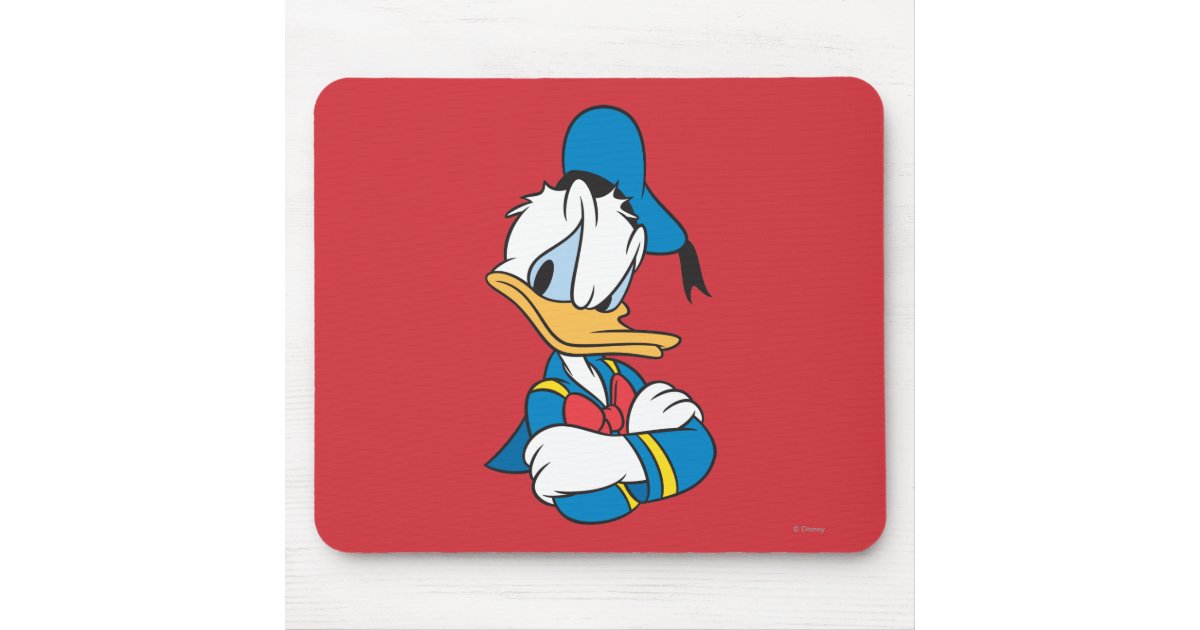 Donald Duck | Arms Crossed Mouse Pad | Zazzle