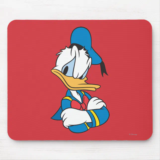 Donald Duck | Arms Crossed Mouse Pad | Zazzle