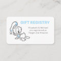 Donald Duck Baby Shower Gift Registry Enclosure Card | Zazzle