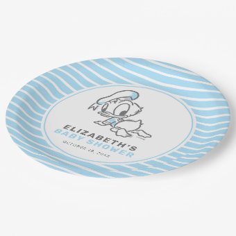 Donald Duck Baby Shower Paper Plates | Zazzle