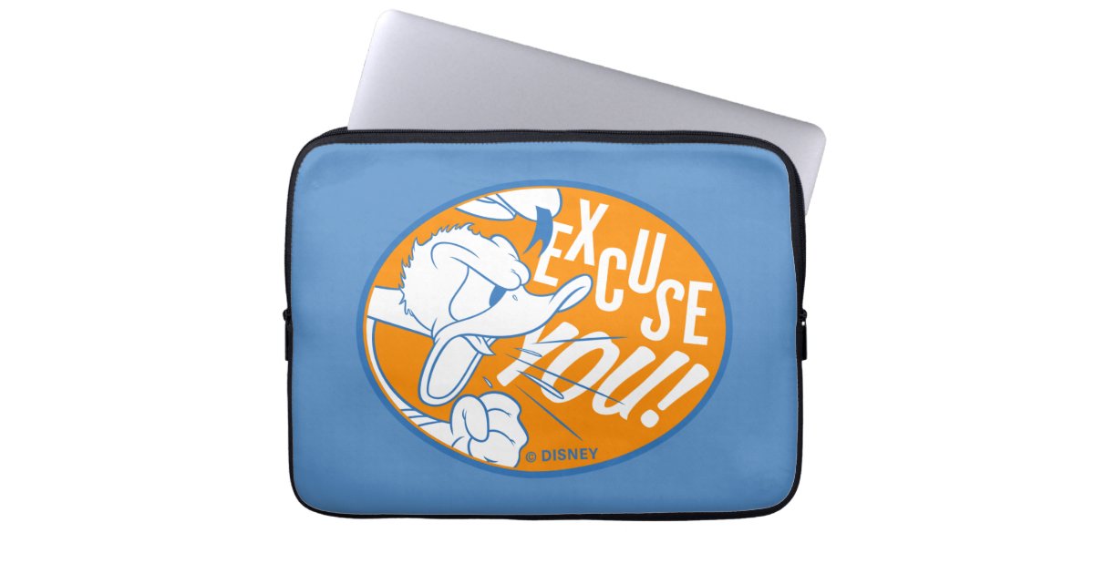 Donald Duck | Excuse You Laptop Sleeve | Zazzle