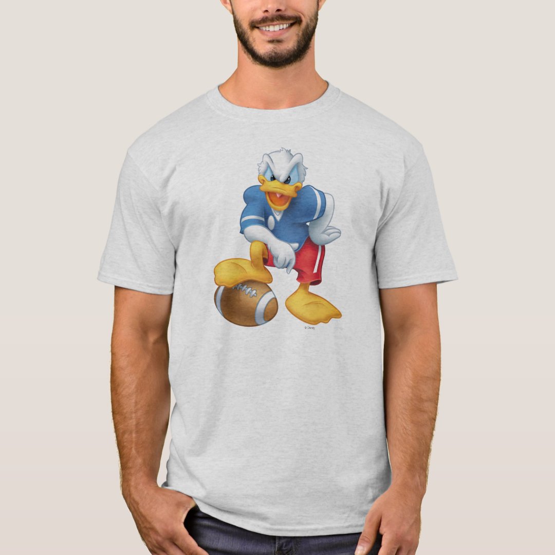 Donald Duck | Football T-Shirt | Zazzle