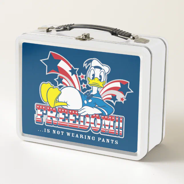 Donald Duck | Freedom Metal Lunch Box | Zazzle