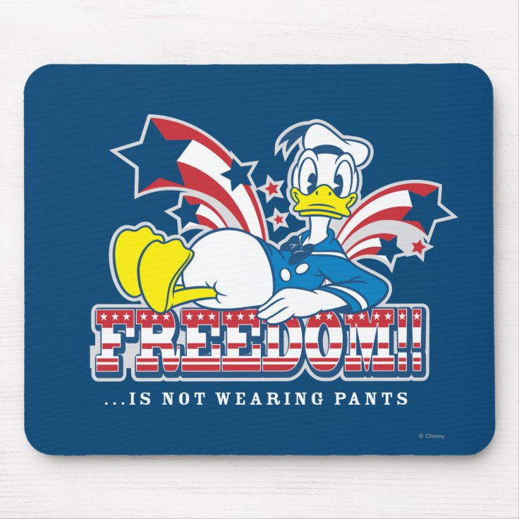 Donald Duck | Freedom Mouse Pad | Zazzle