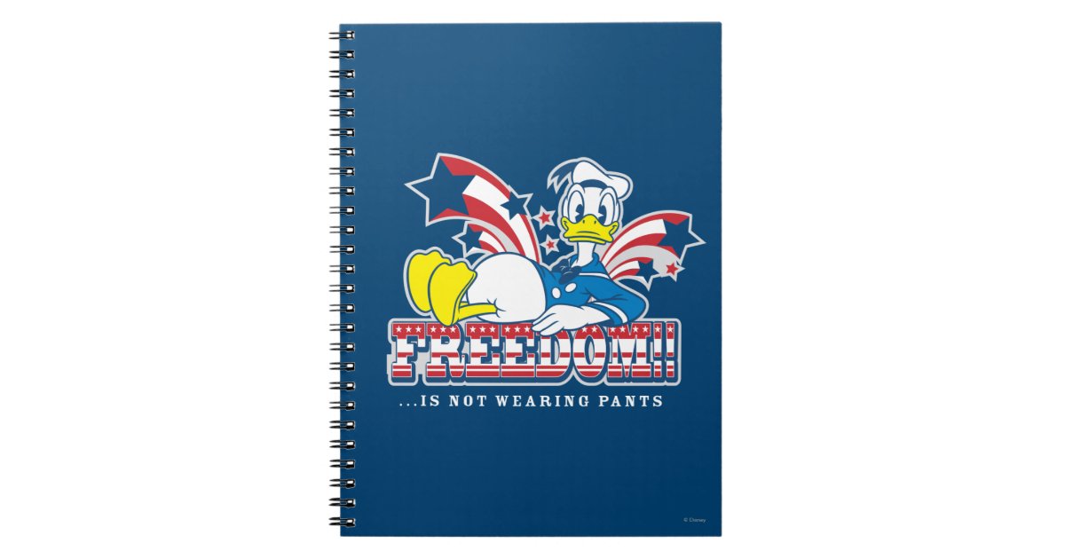 Donald Duck | Freedom Notebook | Zazzle