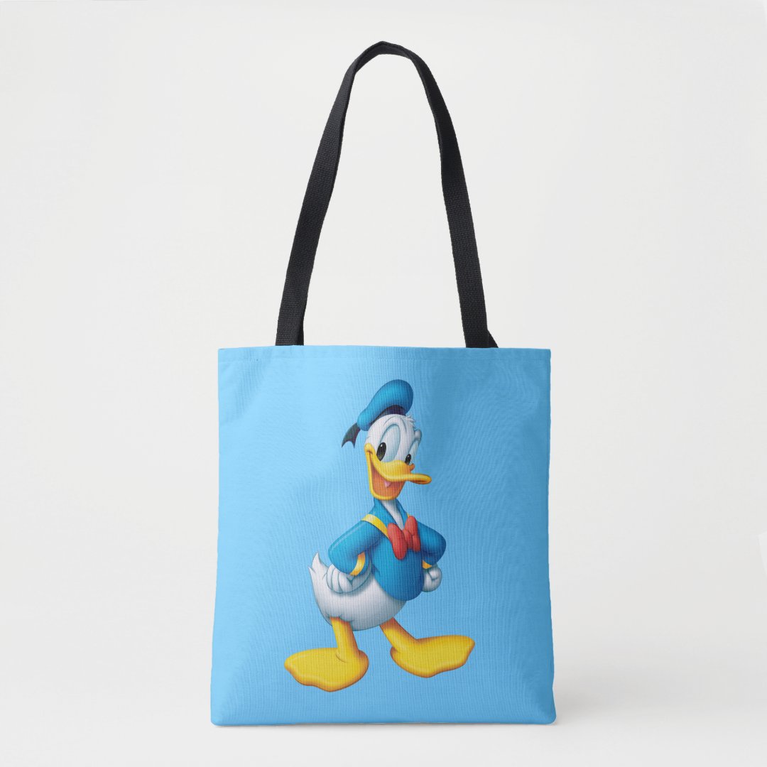 Donald Duck | Happy Tote Bag | Zazzle