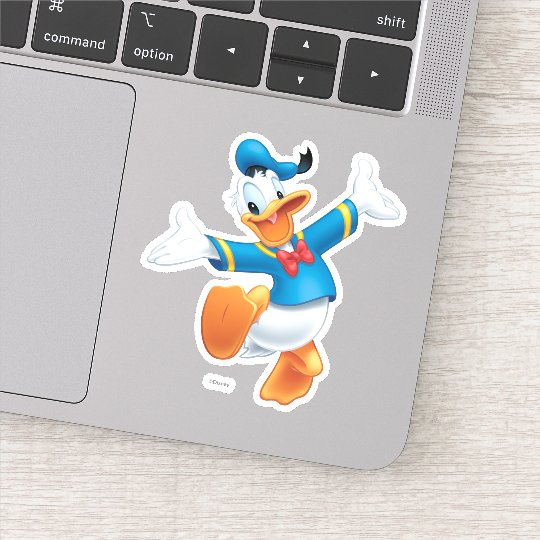 Donald Duck | Jumping Sticker | Zazzle.com